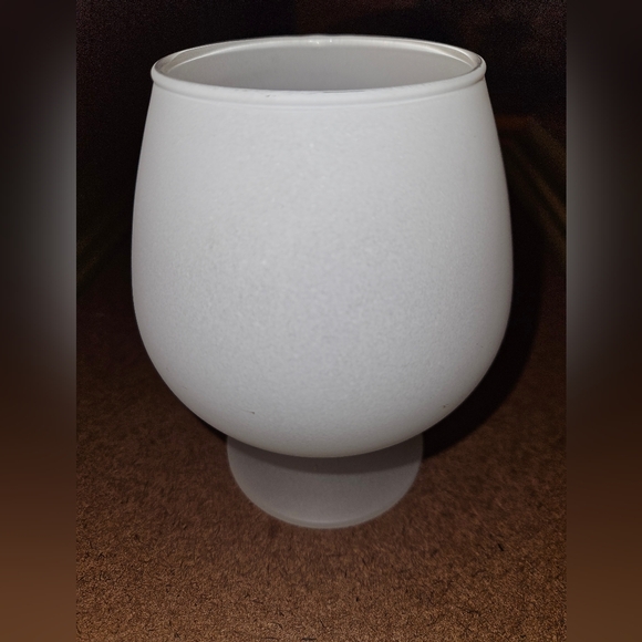 Accents | Vintage White Frosted Goblet | Poshmark